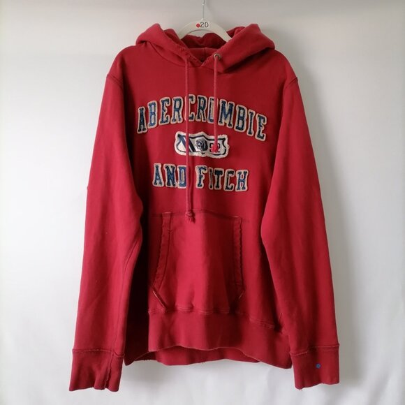 Abercrombie & Fitch | Shirts | Vintage 9s Abercrombie Fitch Mens Red Indian Chief Heavy Hoodie ...